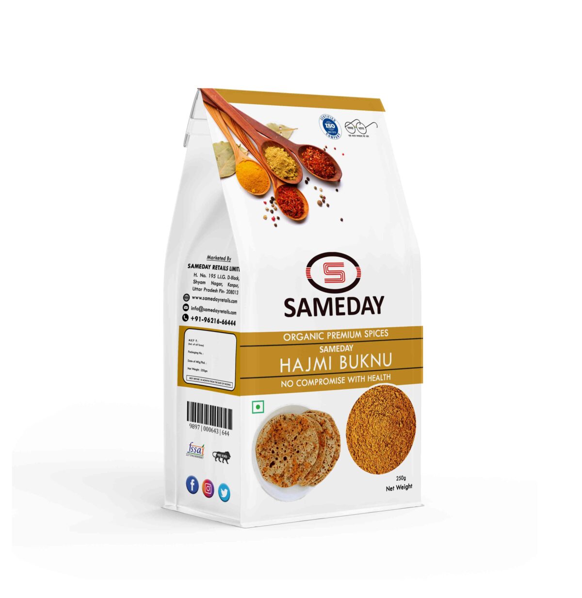 Sameday Spice Products Packaging - FutureZenGroup