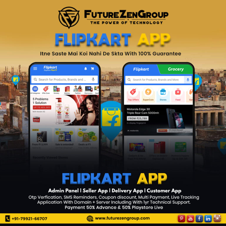 Flipkart App (Multi-Vendor) Application - FutureZenGroup