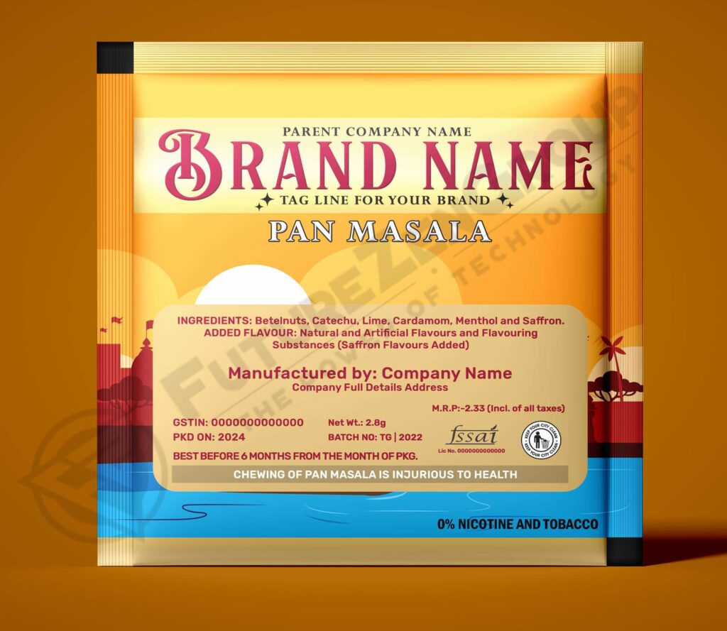 Pan Masala Packaging Design PSD - FutureZenGroup