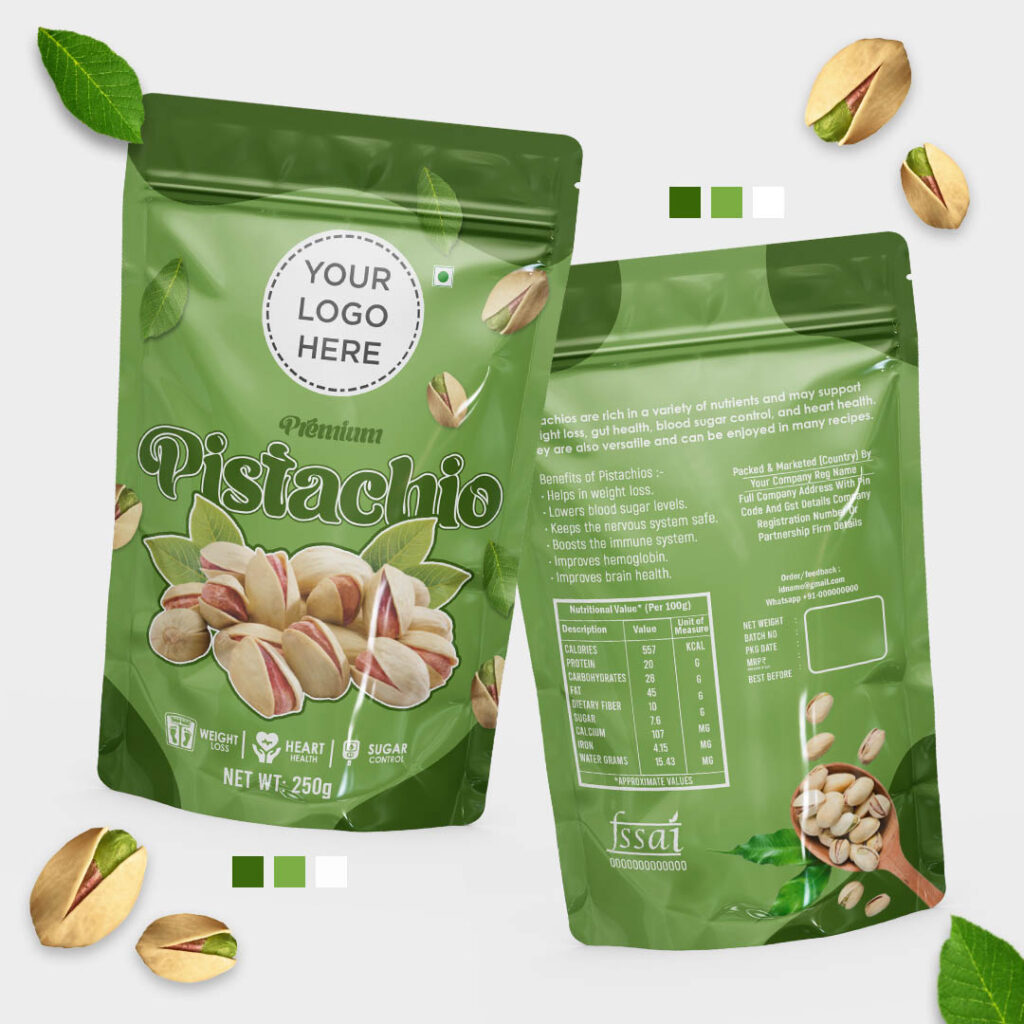 Pistachio Packaging Design PSD - FutureZenGroup