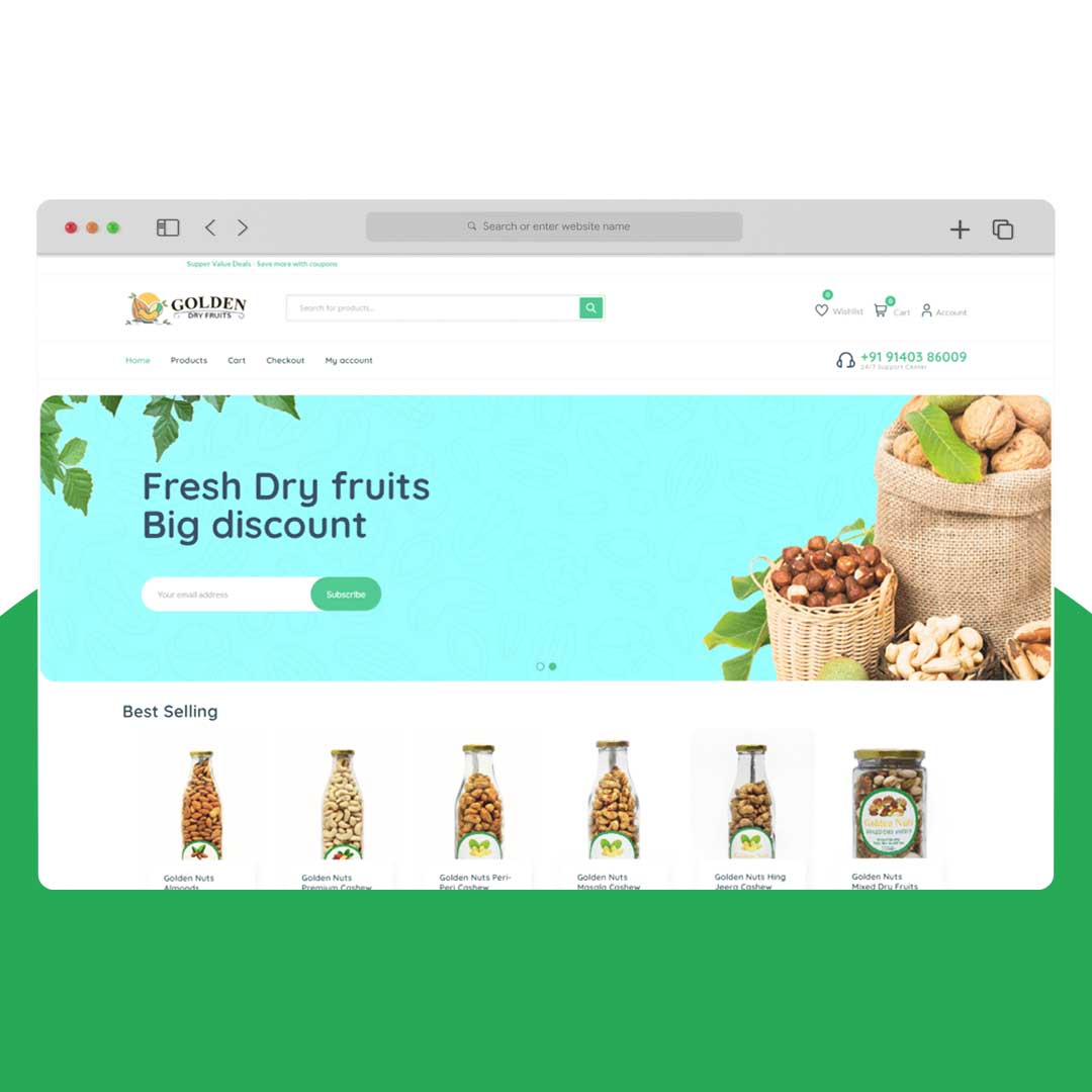 Golden Nuts (Website) Dryfruit - FutureZenGroup