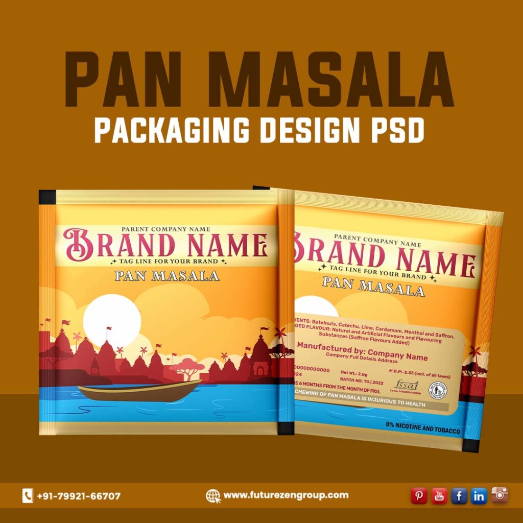Pan Masala Packaging Design PSD - FutureZenGroup