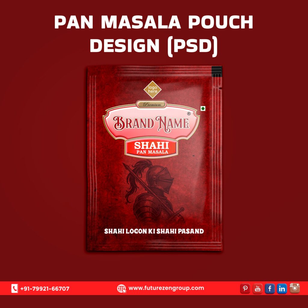Pan Masala Pouch Design PSD - FutureZenGroup